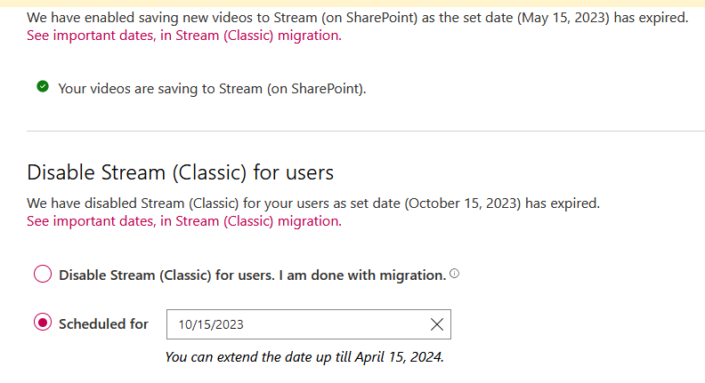 Enable Stream Classic for some users - Microsoft Q&A