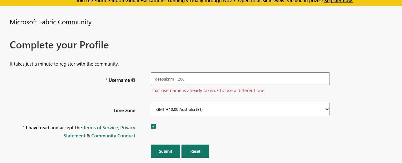 Cannot sign in to Fabric Community Account - Microsoft Q&A