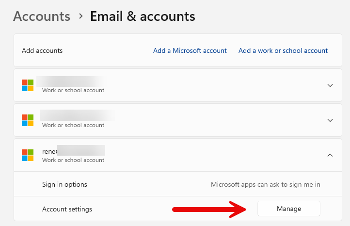 Cannot remove email account from Windows 11 - Microsoft Q&A