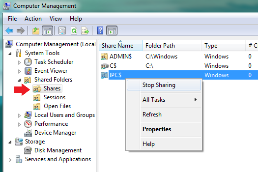 How do I remove shared folders from my PC - Microsoft Q&A