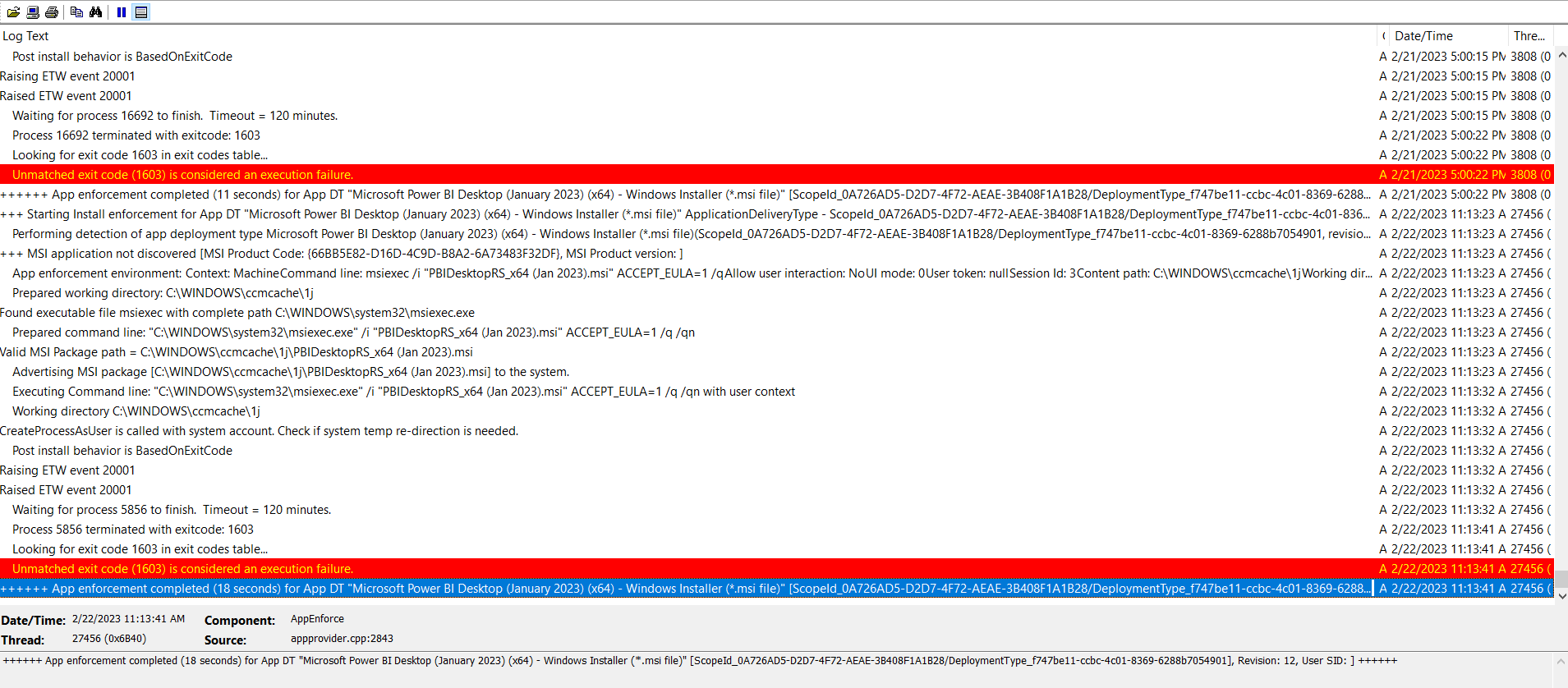 Power Bi report sever January 2023 deployment keeps failing - Microsoft Q&A