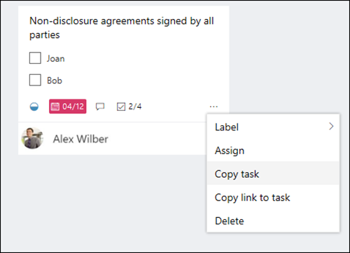 Task card in Planner not copying correctly - Microsoft Q&A