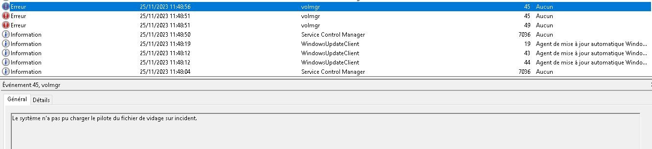 Failed to read sector 1 of KSR data (volmgr) - Microsoft Q&A