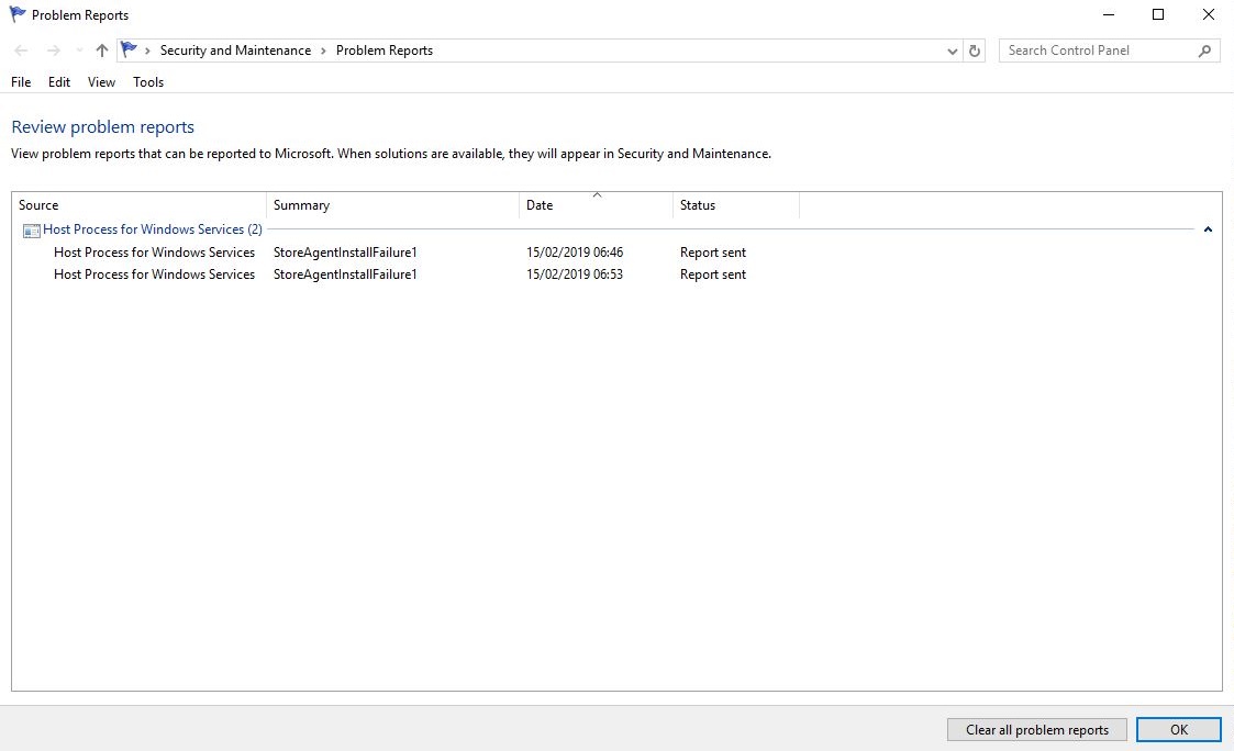 Problem Reports - Microsoft Q&A