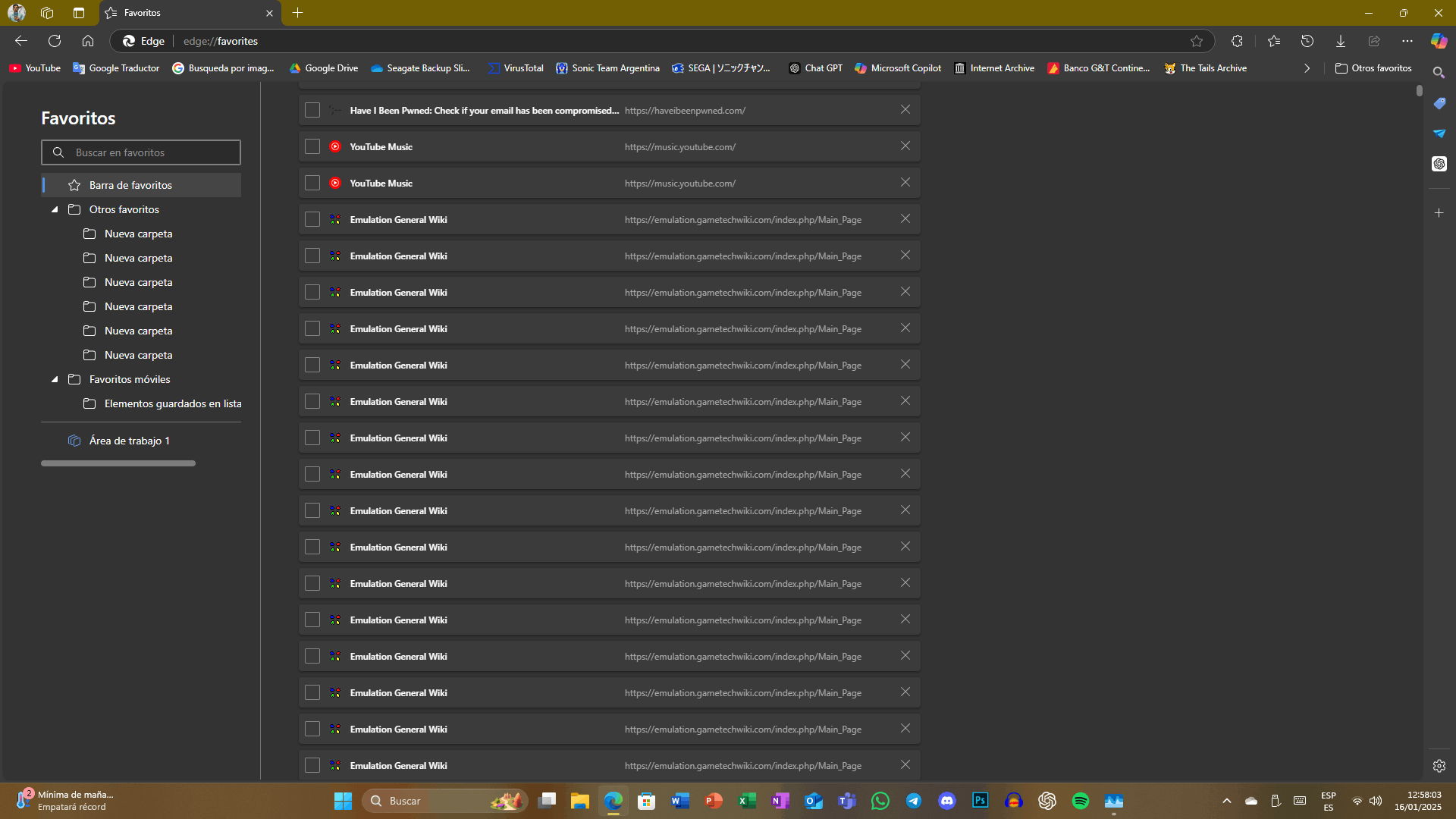 problema con los favoritos de Microsoft Edge - Microsoft Q&A