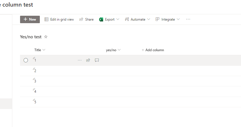 Yes/No field default value set to "no" is ignored. - Microsoft Q&A