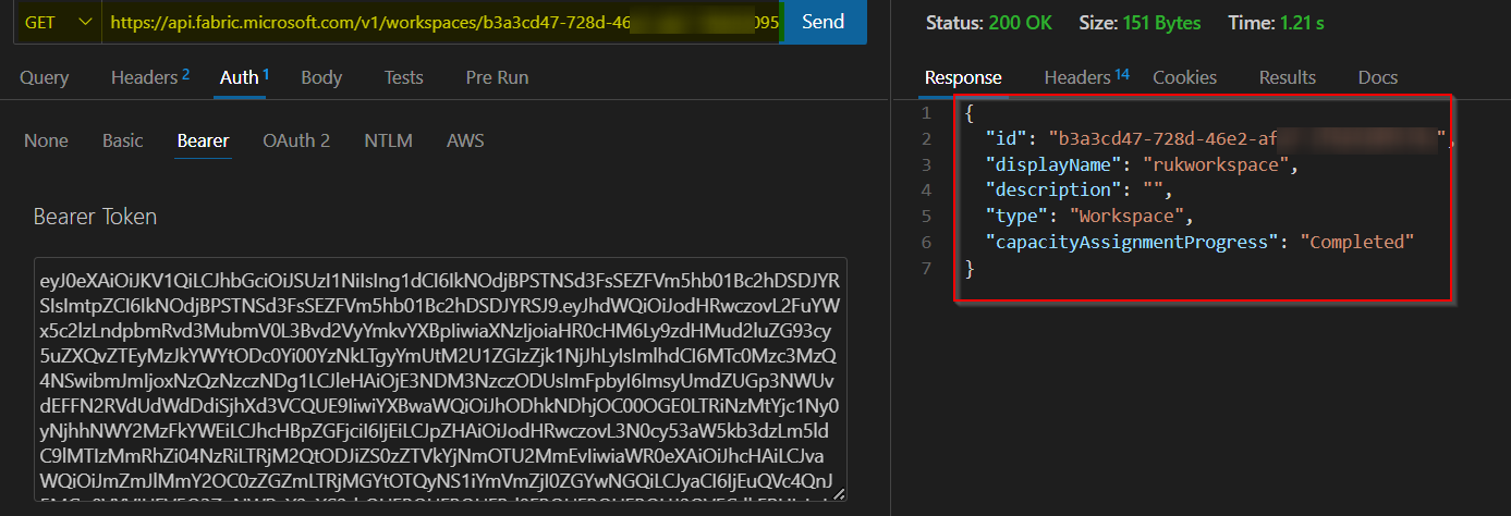 Problema al acceder via API a los Workspaces de Power BI - Microsoft Q&A