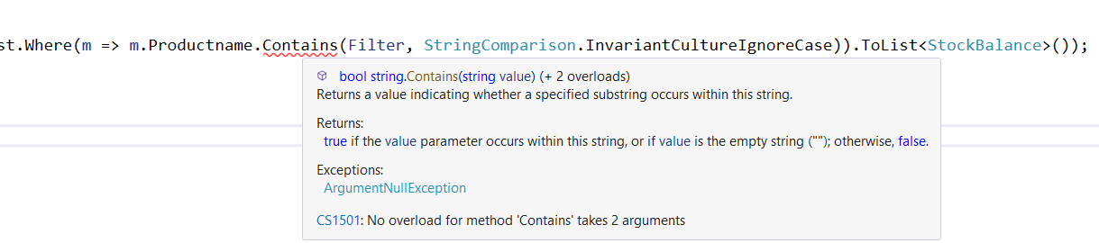 Searching Case-insensitive records inside bindinglist - Microsoft Q&A