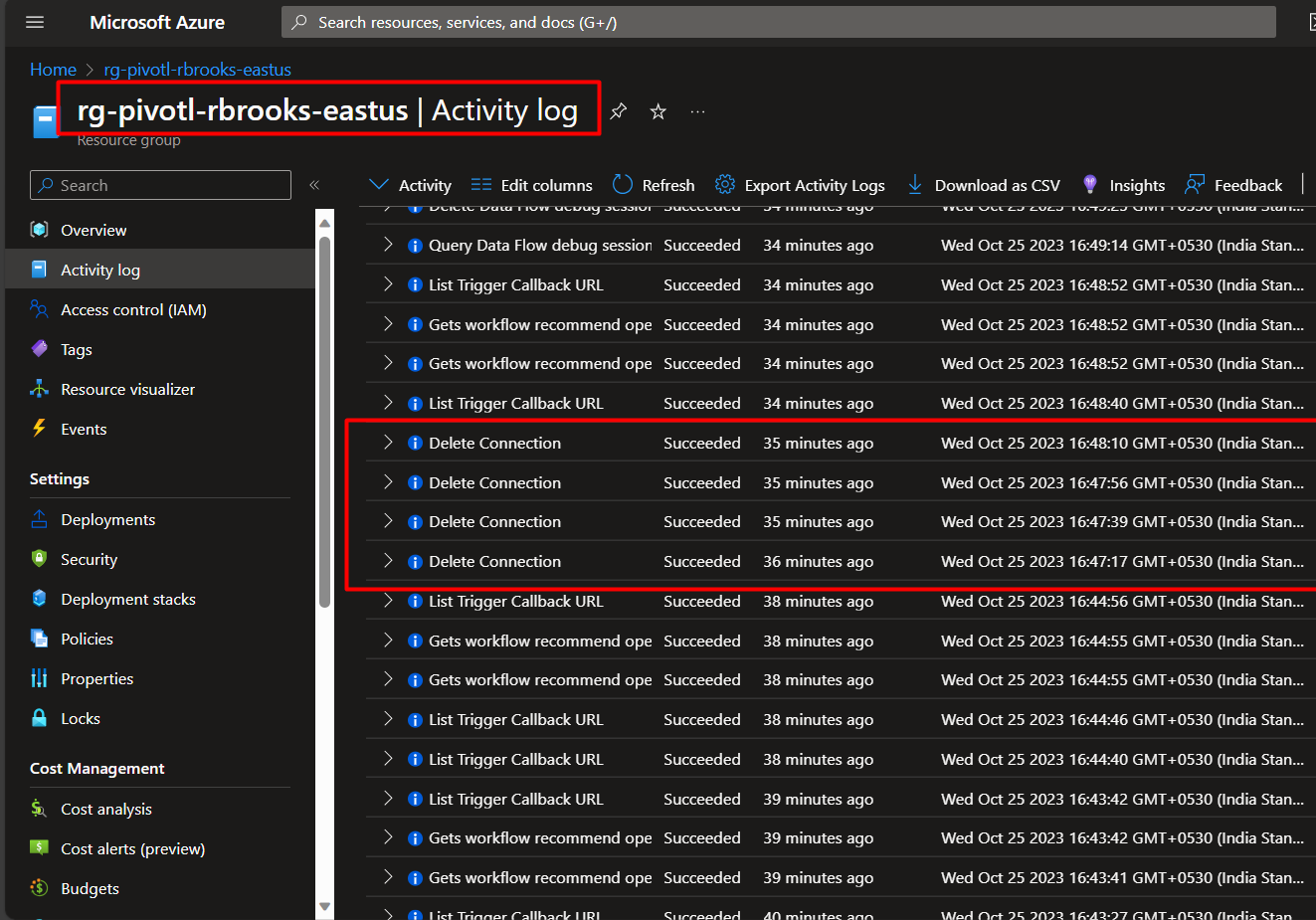 API Connections in Logic Apps getting deleted without any actions ...