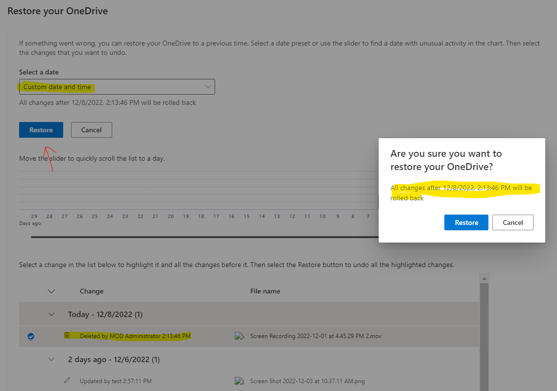 if user deleted file from one drive microsoft admin can recover the ...