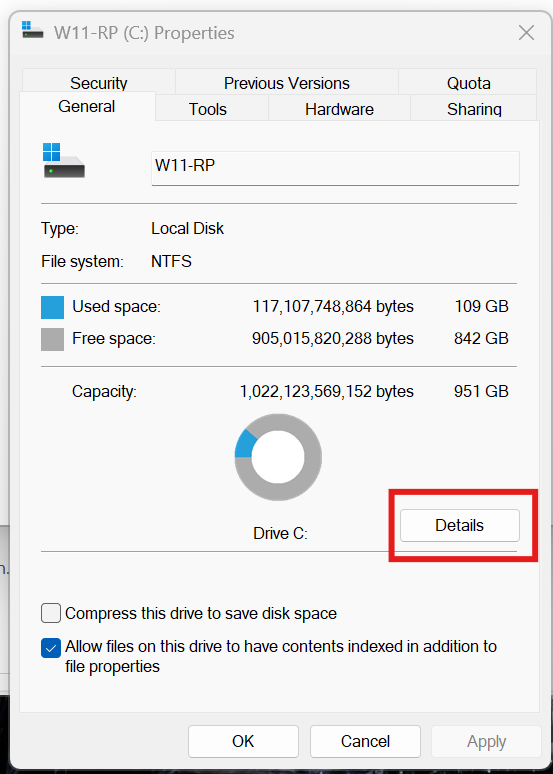 SOLVED Build 26200.6713 System Settings crashes when trying Properties > Details of local disk C ...