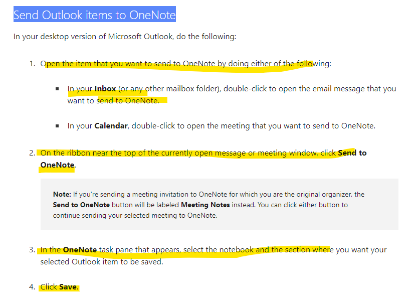 Outlook - Dragging Emails from Outlook to OneNote - Microsoft Q&A