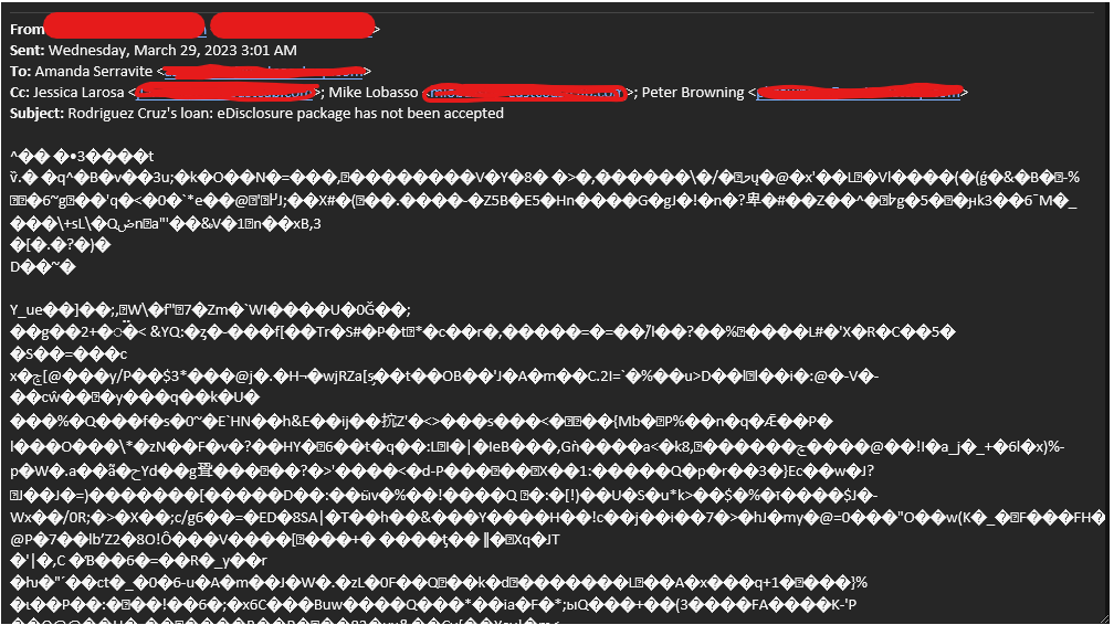 Why is email all garbled? - Microsoft Q&A