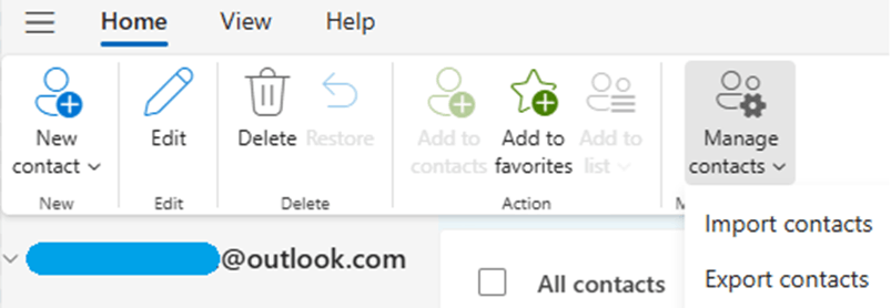 Adding new contacts in Outlook - Microsoft Q&A