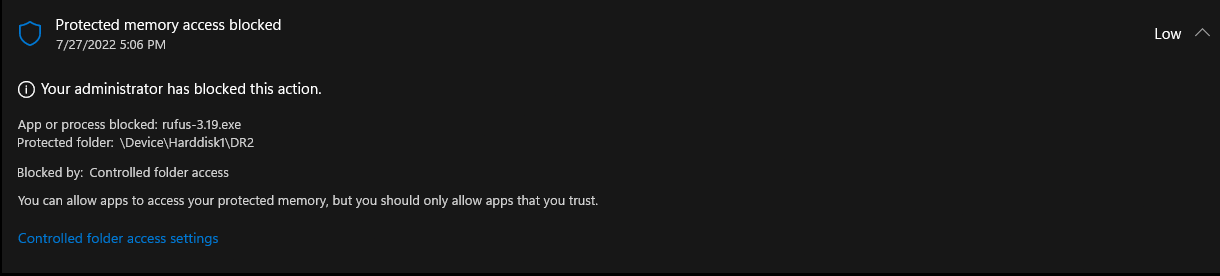 Windows defender blocks the actions of windows processes - Microsoft Q&A