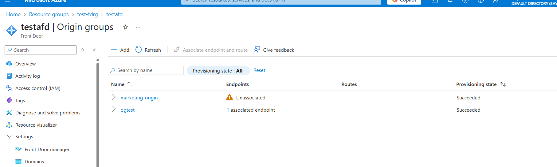 Creation Of Front Door Is Failing Through Powershell Script With Profile Error Microsoft Qanda
