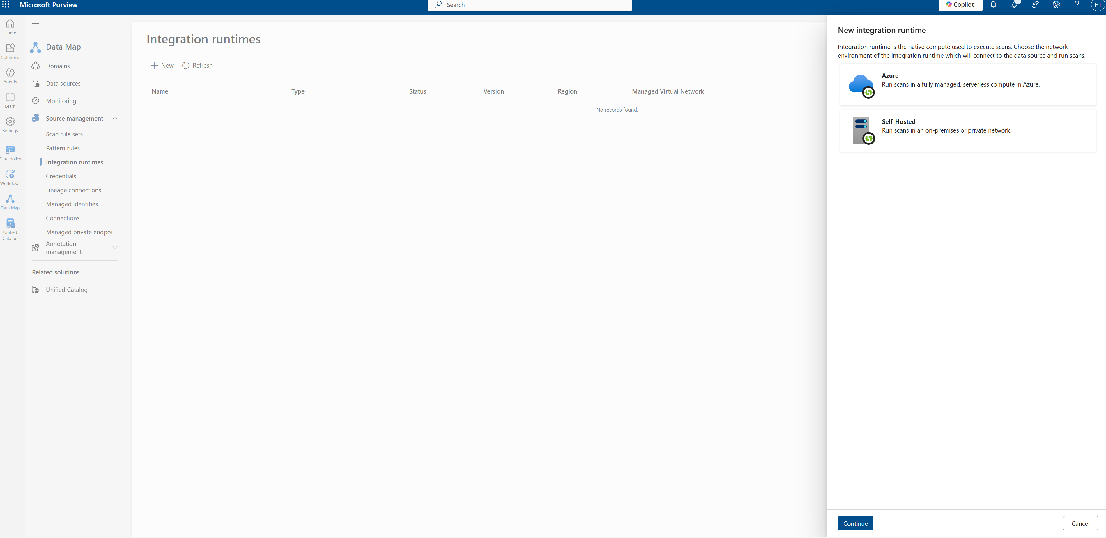 Microsoft Purview Scan Azure Synapse dedicated pool option, if Azure Synapse is in a virtual ...