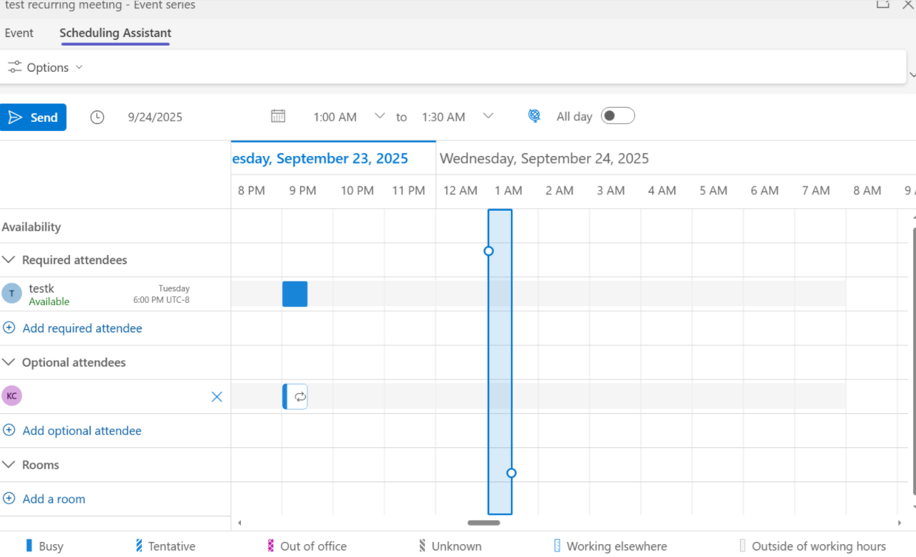 how to add a Teams pro room to an existing teams recurring meeting ...