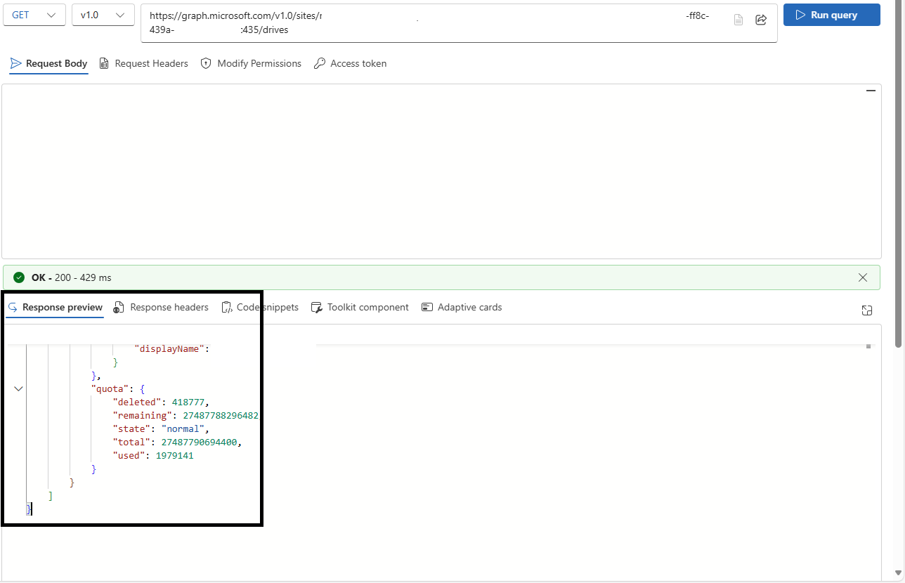 How to Retrieve SharePoint Storage Metrics (like storeman.aspx) via REST API or Microsoft Graph ...