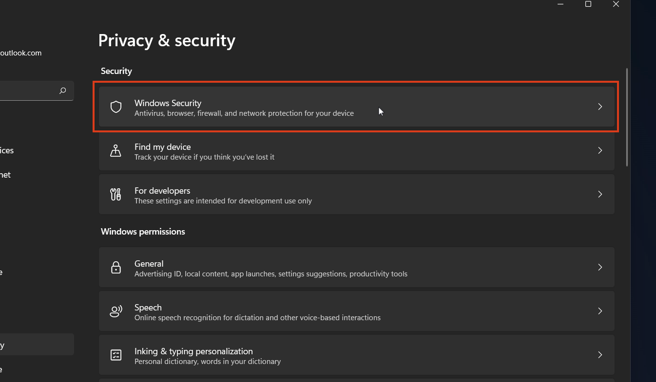 Windows Security doesn't show up in taskbar, and has a blank window ...