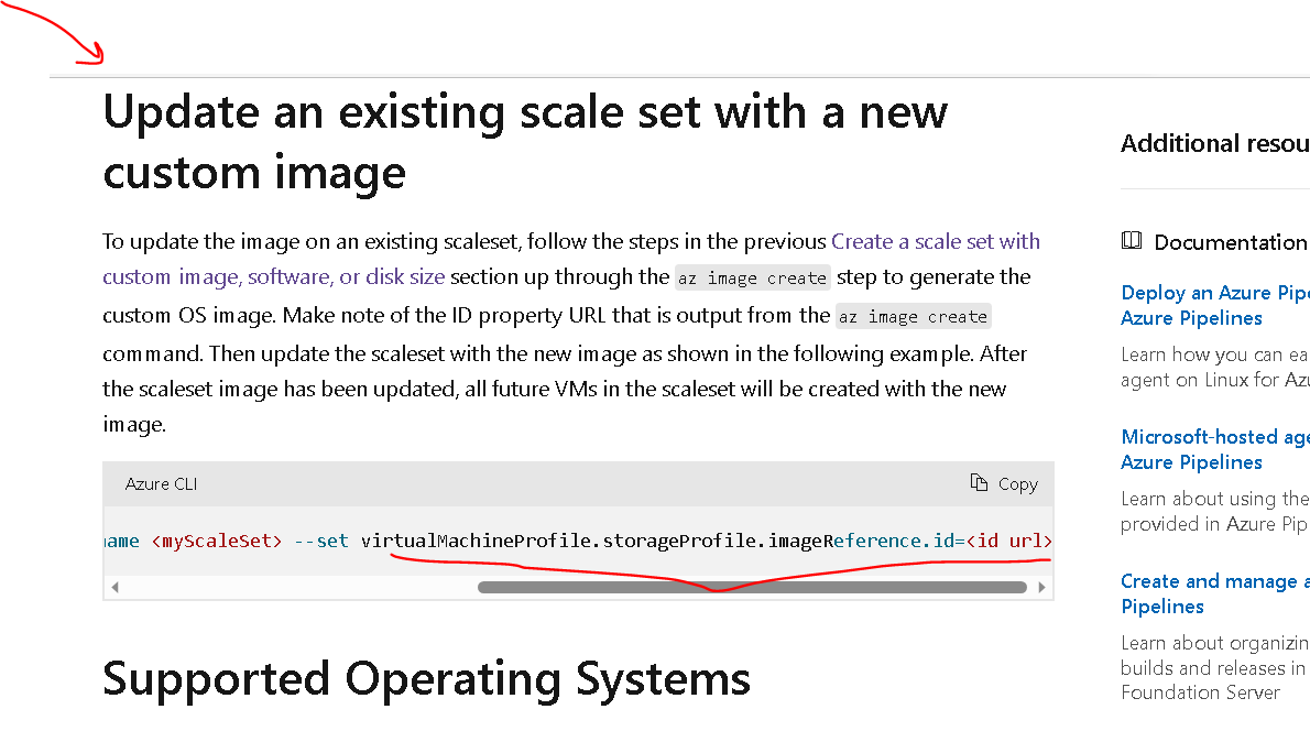 Updating image with existing virtual machine scaleset - Microsoft Q&A