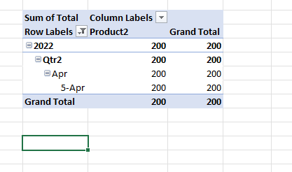 buttons in pivot table columns - Microsoft Q&A