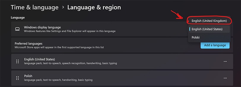 How to remove unnecessary language form the Windows display language ...