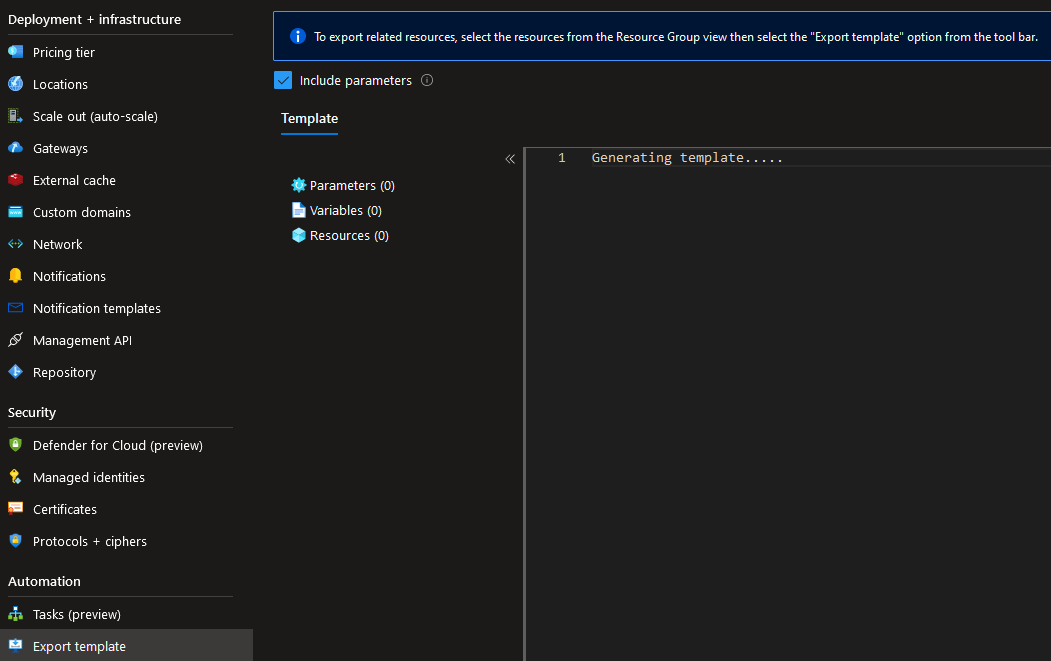 Backing Up Api Manager Settings Using Export Template Or View As Json To A Supported Secure
