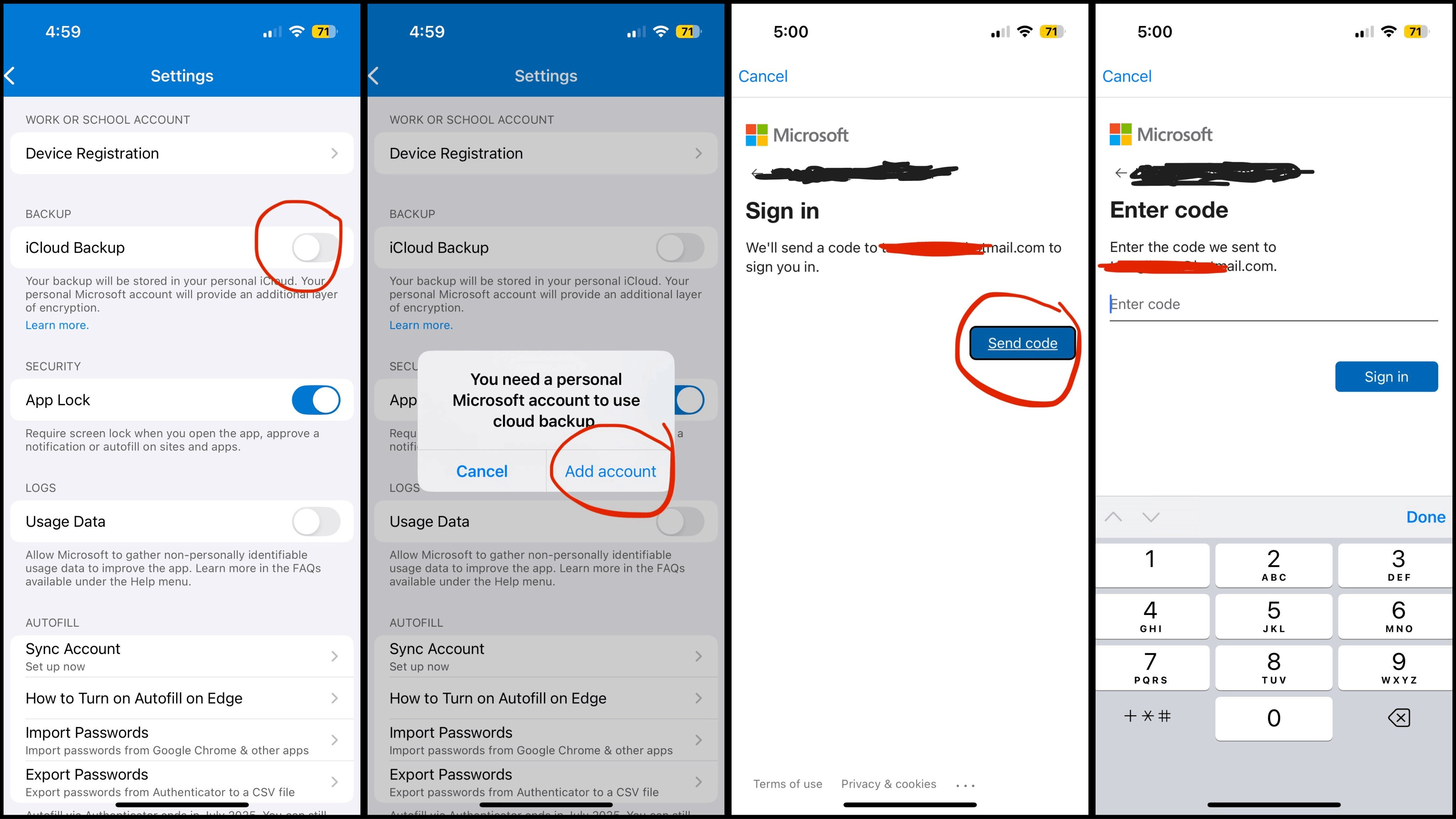 How do I fix this backup issue on the Authenticator app? - Microsoft Q&A