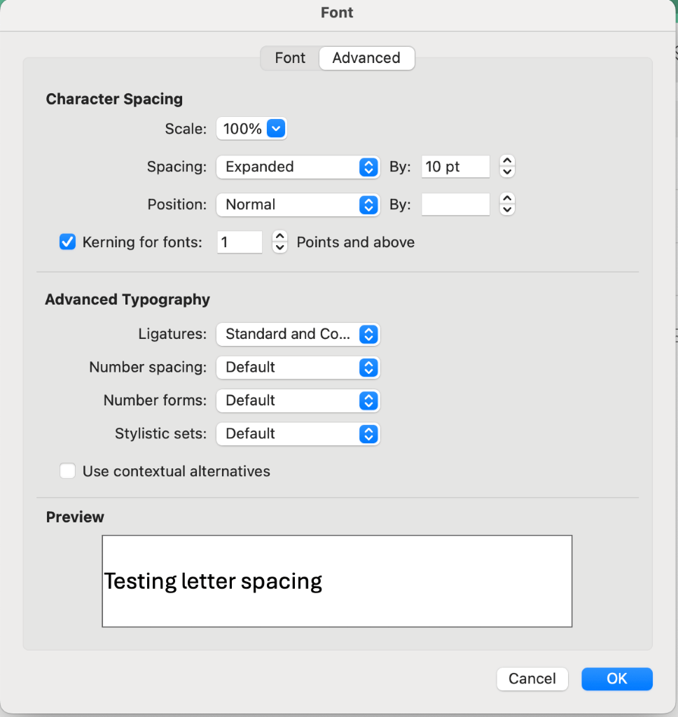 No longer able to adjust letter or line spacing? - Microsoft Q&A
