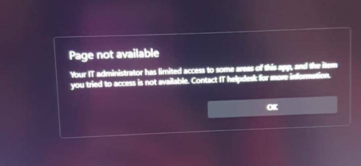 Page not available (Windows defender Issues) - Microsoft Q&A