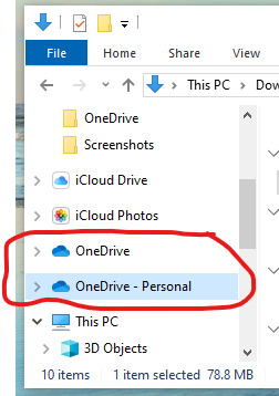 When clicking on OneDrive Explorer Navigation shortcut nothing happens ...