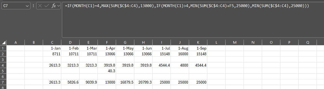 How to calculate the partner share by Excel formula - Microsoft Q&A