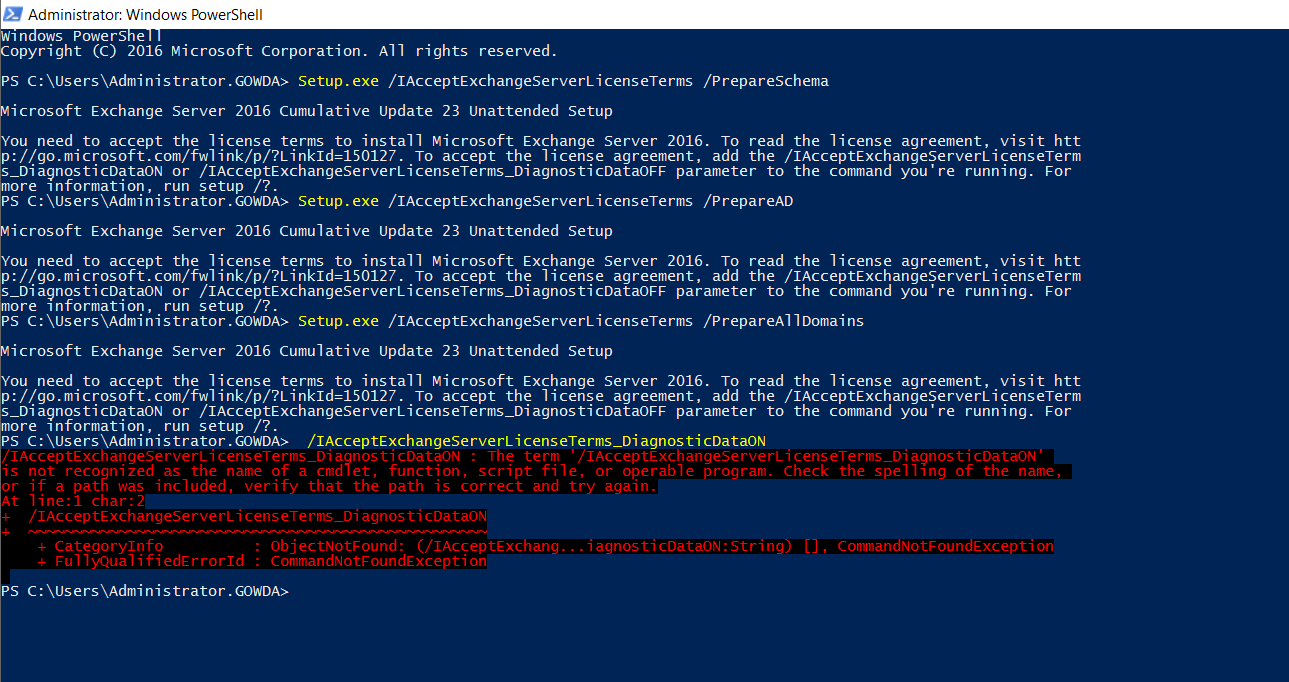 Error during installation Exchange 2016 - Microsoft Q&A Error during installation Exchange 2016 - Microsoft Q&A