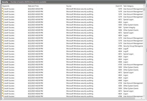 The Event log looks like many are logging into my computer using my ...