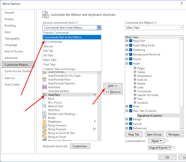 Adding a Signature Block to Word 2021 - Microsoft Q&A