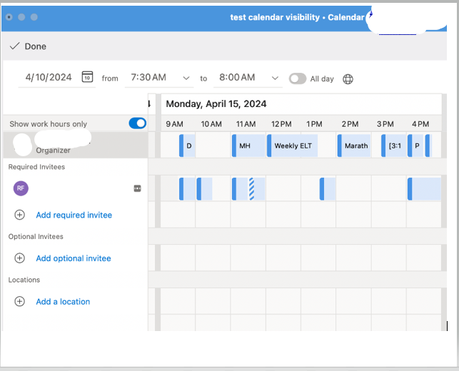 Issue with Free Busy. - Microsoft Q&A