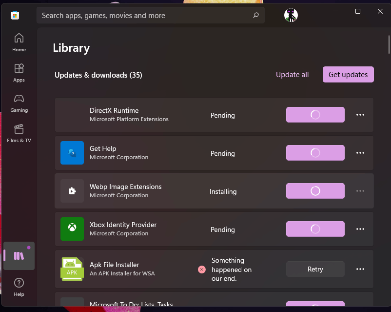 Windows 11 - Microsoft Store - Stuck Updates - Microsoft Q&A