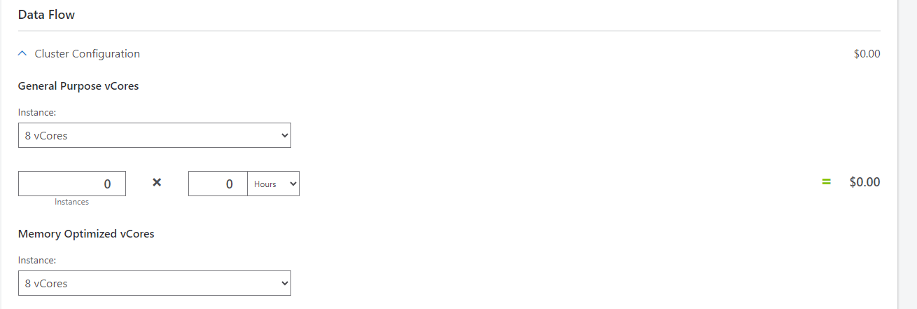 Azure Data Factory vCore Data Flow Costs - Microsoft Q&A
