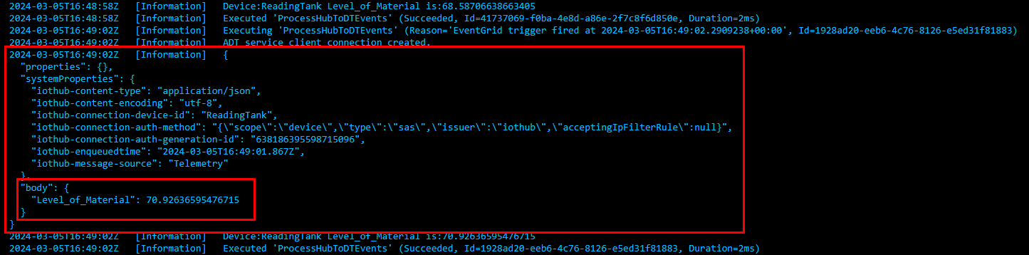 Why is my azure digital twins model not picking up telemetry data when i run query? - Microsoft Q&A