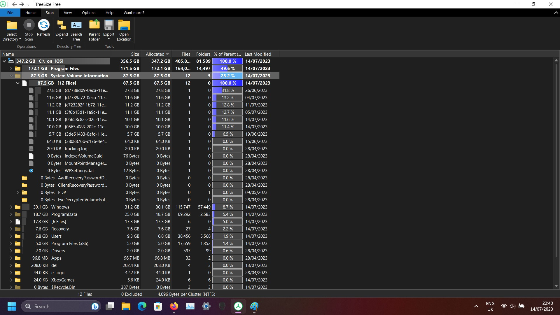 What is "System Volume Information" and why is it so large? - Microsoft Q&A