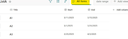 How to filter Microsoft Lists by date range - Microsoft Q&A