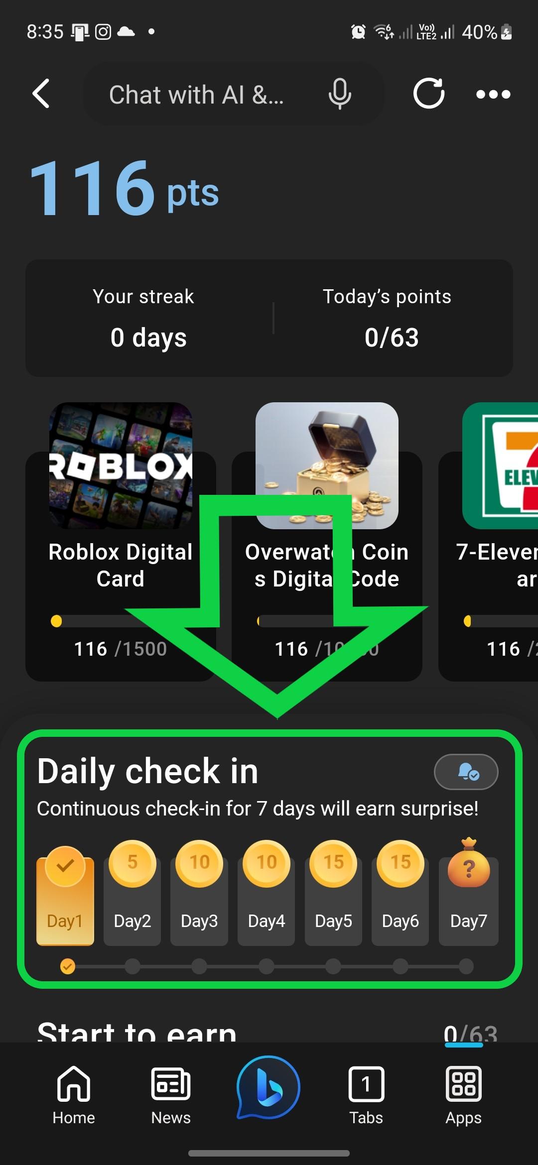Today suddenly daily bonus has went missing from my start app ...