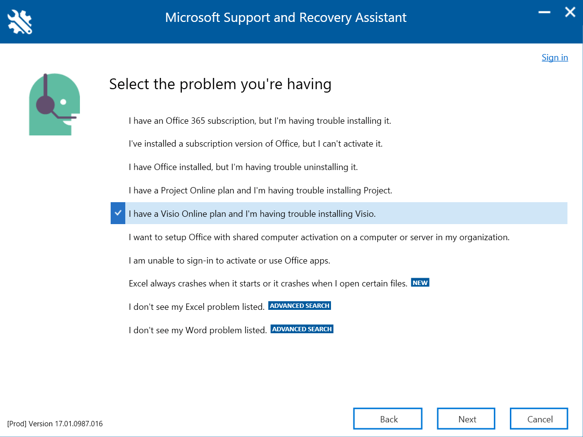 Visio is not installing - Microsoft Q&A
