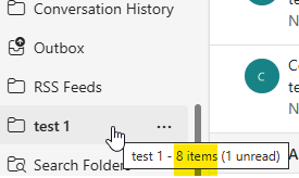 Email count in new outlook - Microsoft Q&A