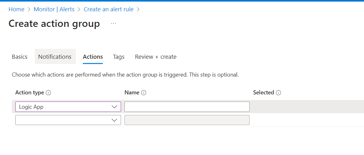 logic App to ingest notification of azure monitor alerte to Microsoft ...