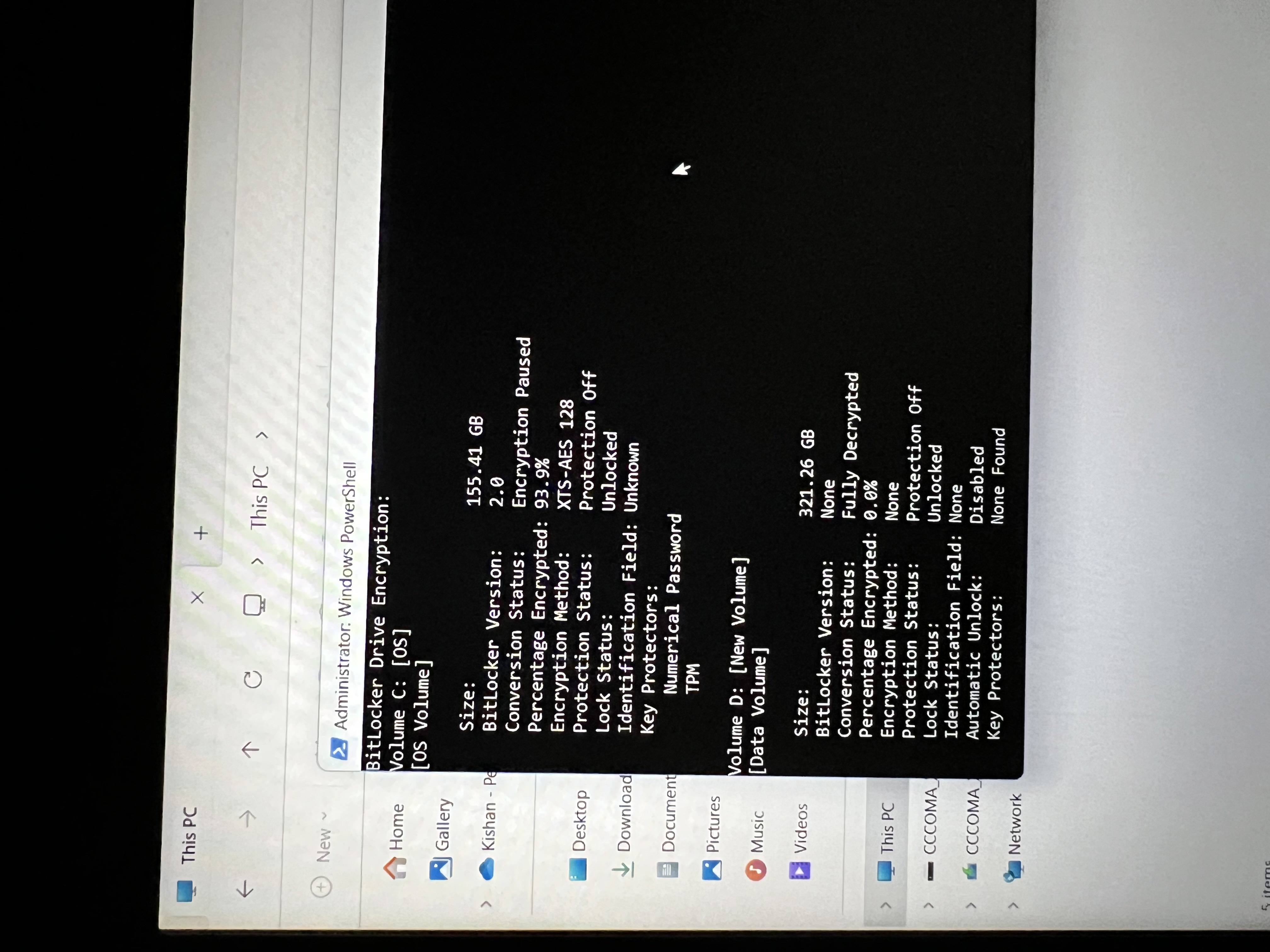 How to fix this issue cause i am not able turn off drive encryption - Microsoft Q&A