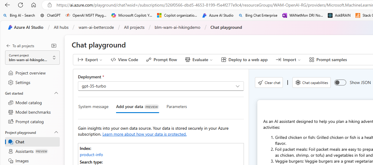 Why is there no "Save" button in the Chat Playground? - Microsoft Q&A