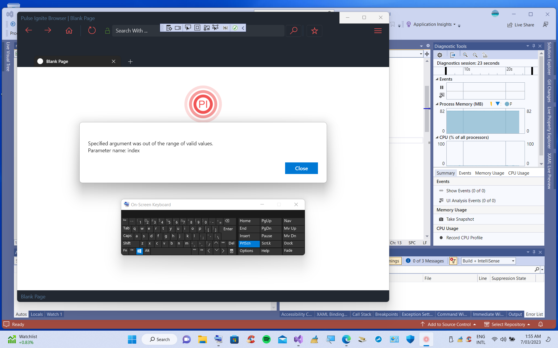 My Uwp Web Browser When I Search For Something It Won T Run Microsoft Qanda