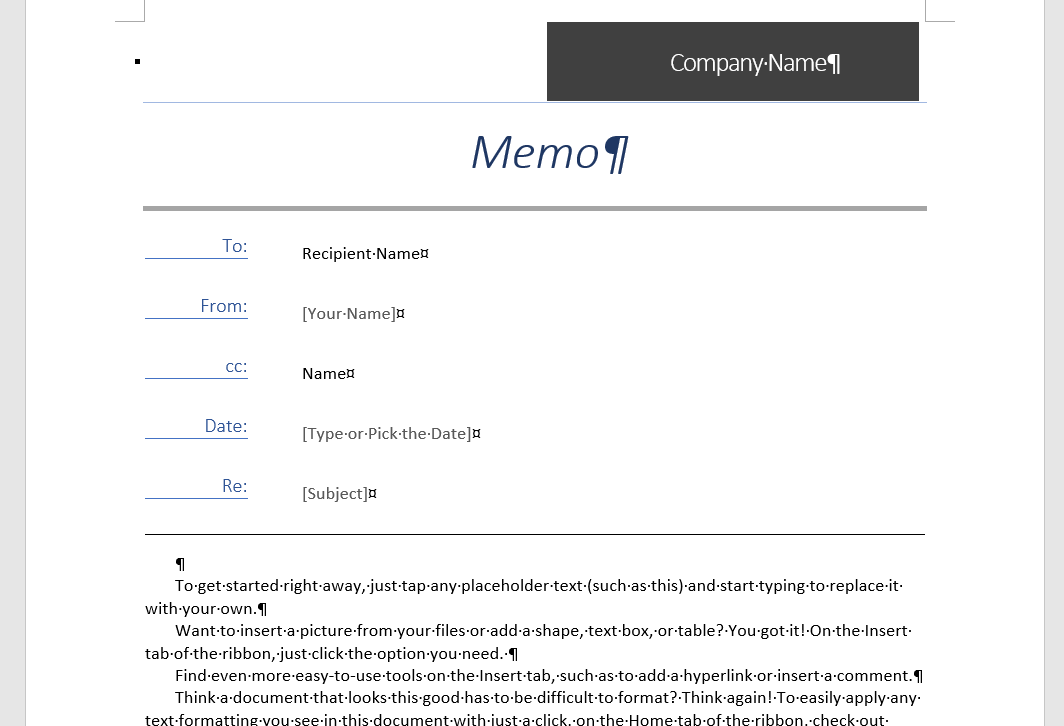 Understanding Template Creation: Interoffice Memo (Professional Design ...